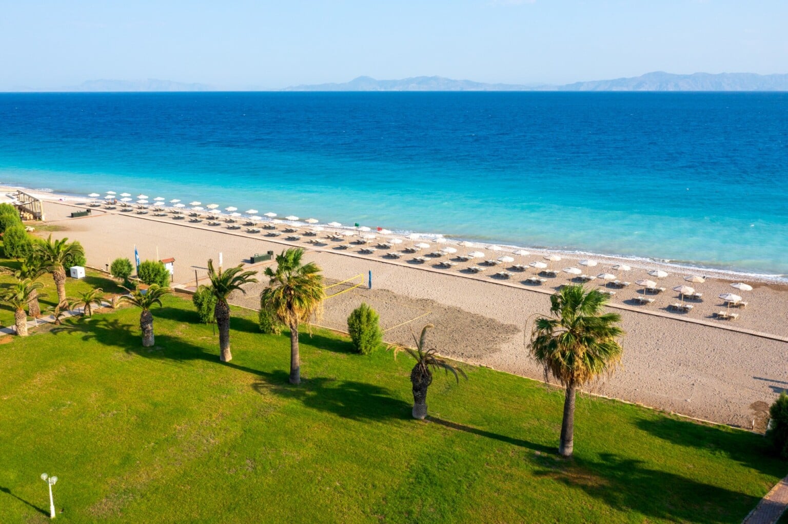 Sun Beach Hotel Private Beach | Ialyssos Beach Rhodes